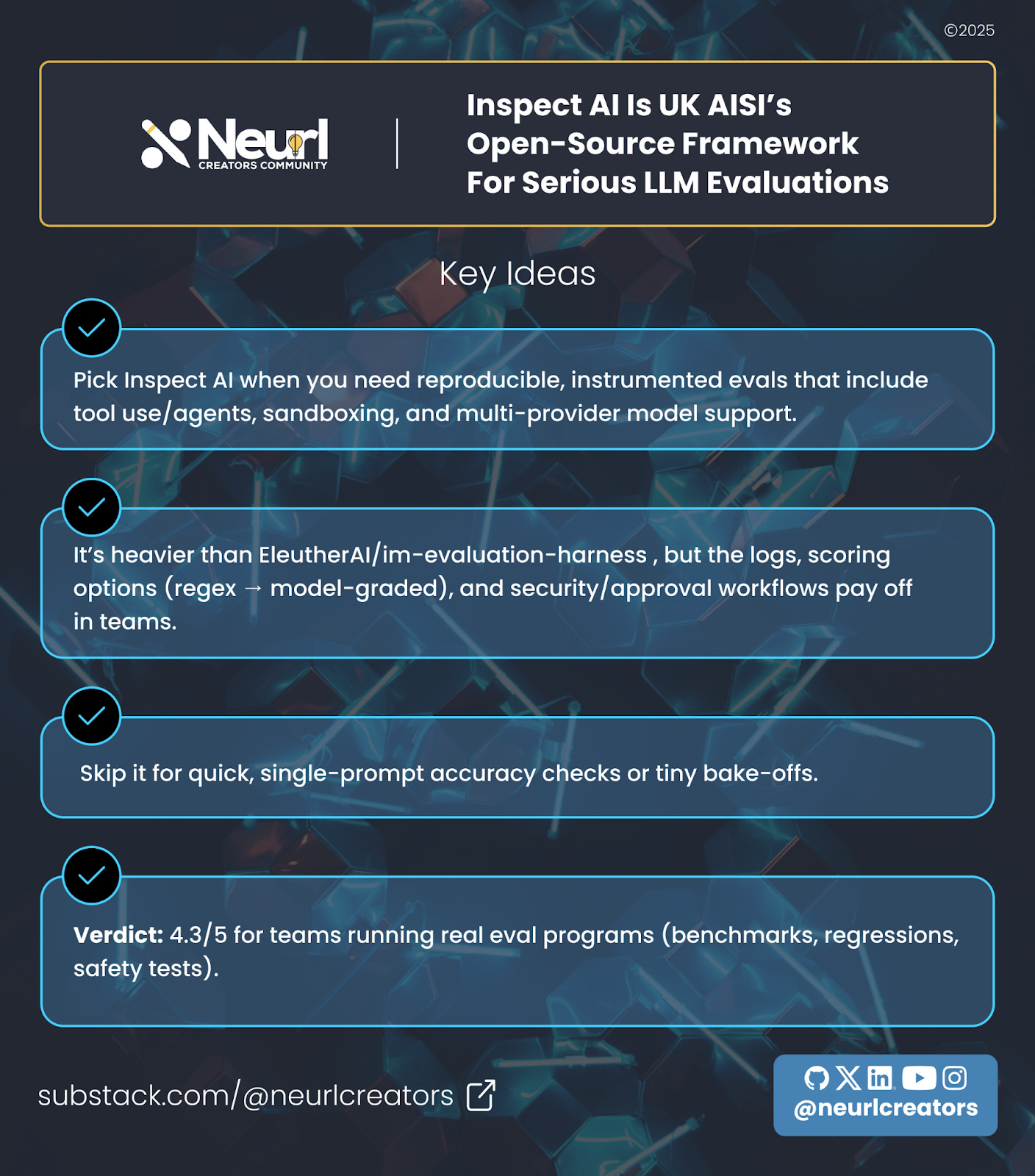 Inspect AI Review 2025: The All-in-One Framework for LLM & Agent Evaluations