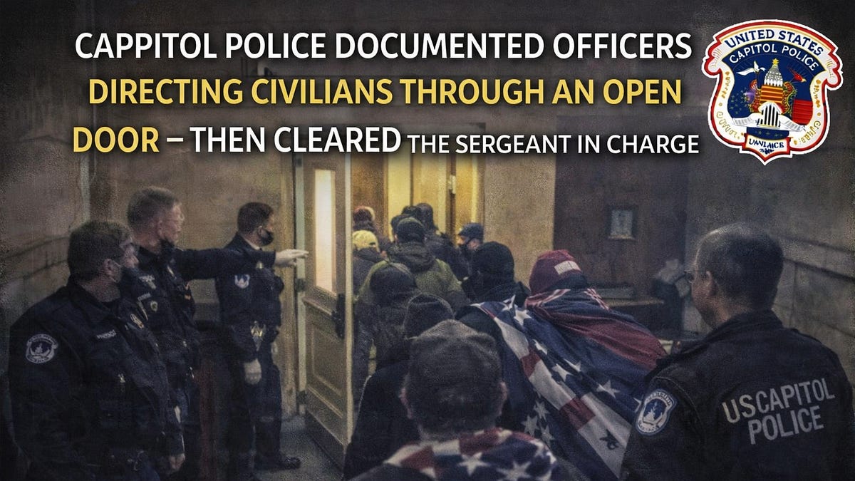 Capitol Police Documented Officers Directing Civilians Through an Open ...