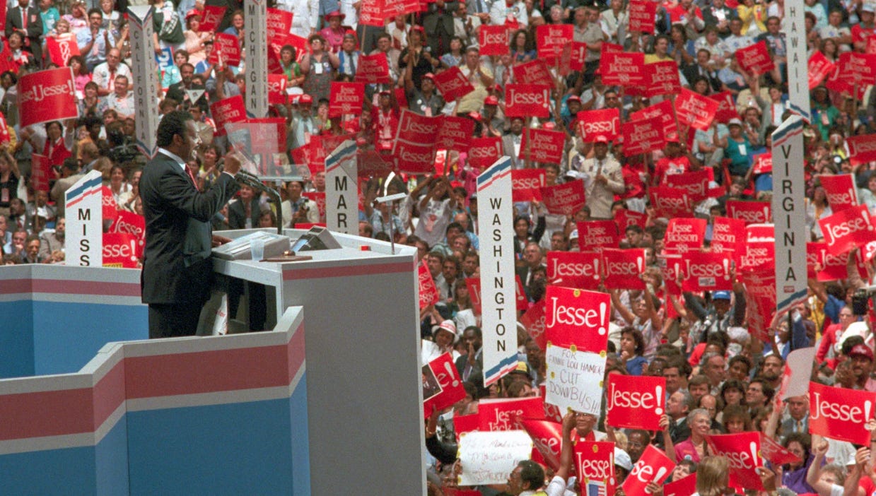 Before Jeb Bush used the exclamation point, Jesse Jackson did