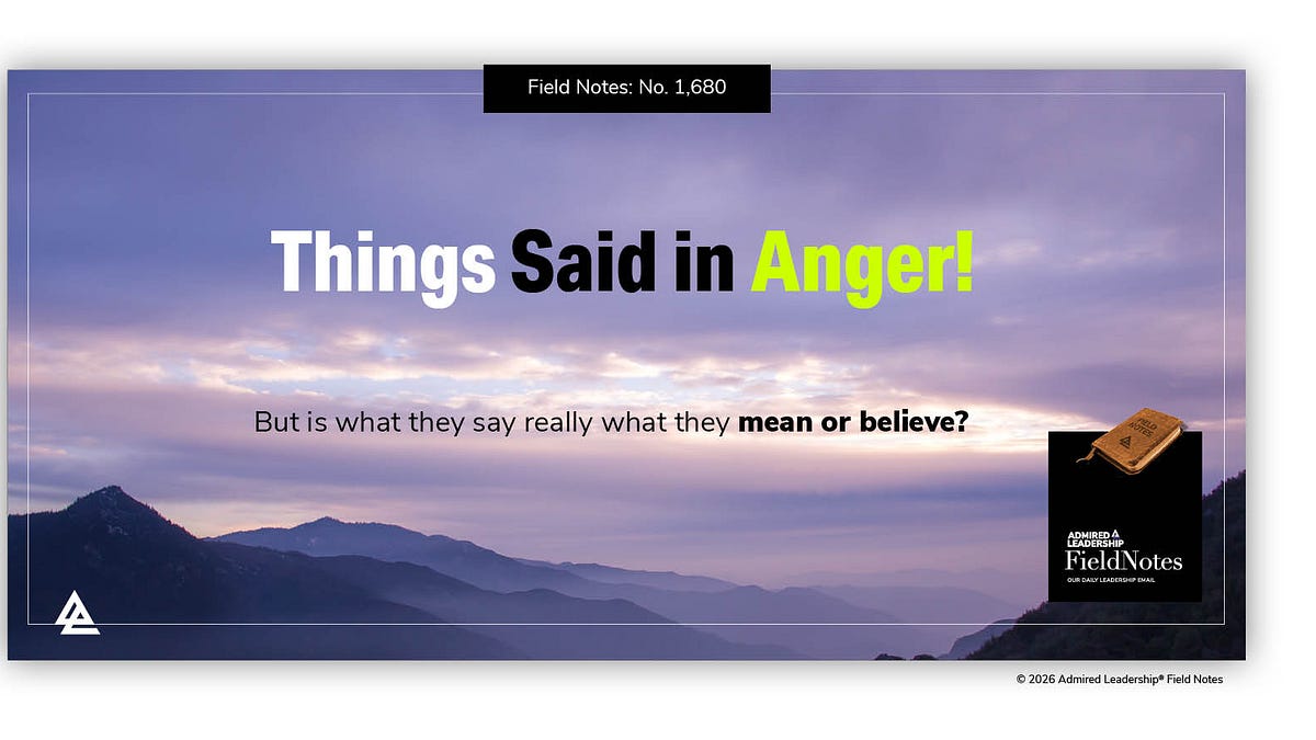 How to Interpret the Candor of Things Said in Anger
