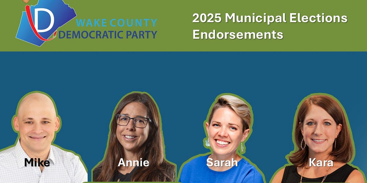 Wake County Democratic Party Announces 2025 Municipal Endorsements ...