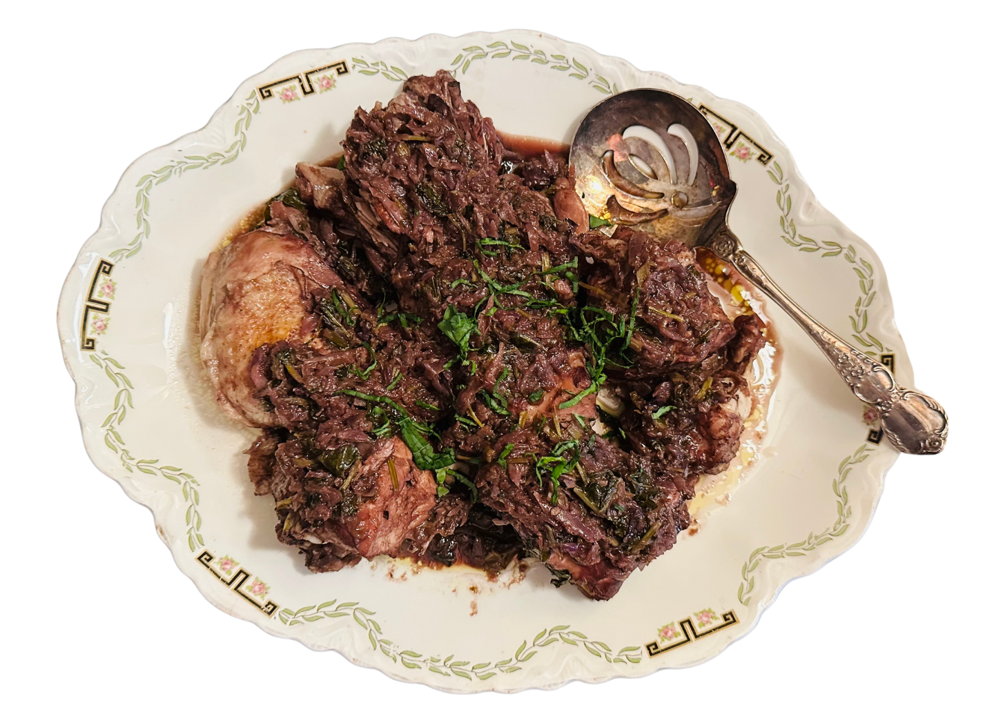Chicken Braised in Red Cabbage - Pollo in umido col cavolo nero