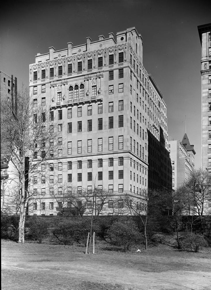 The history of Dr. Satterwhite's 20-room apartment at 960 Fifth Avenue