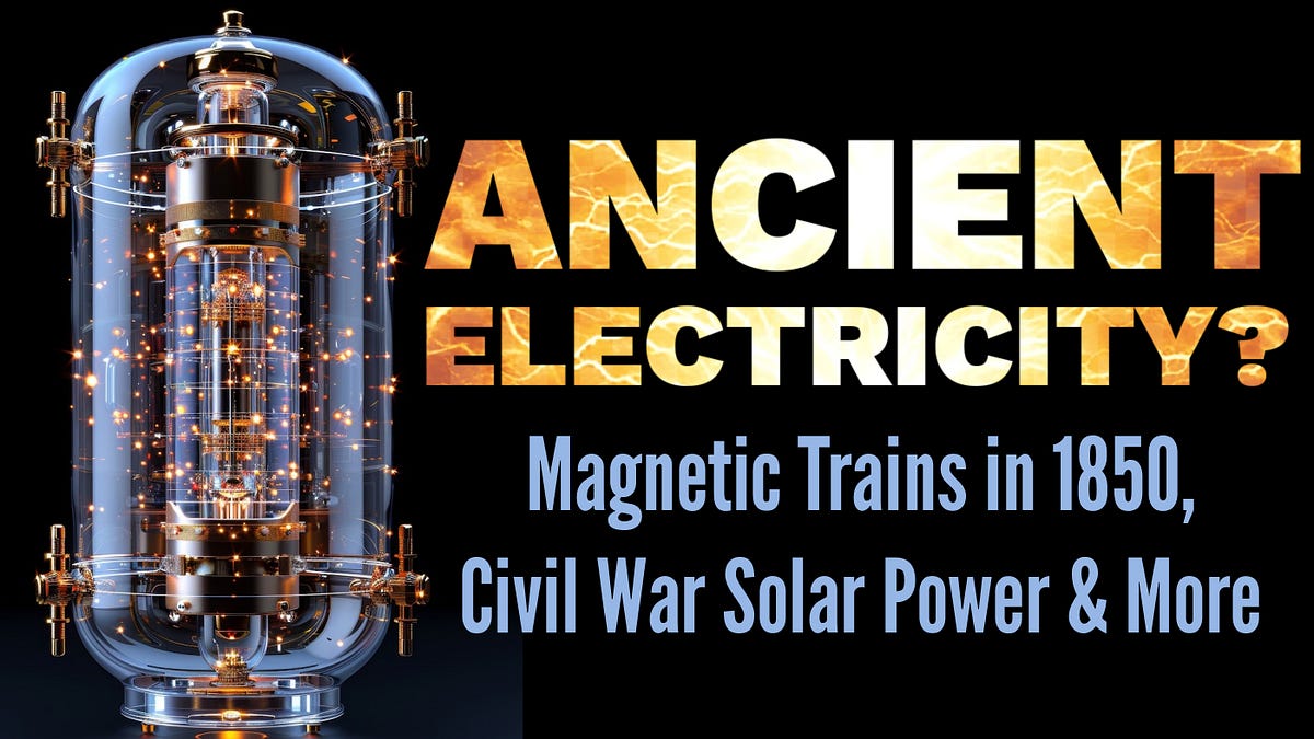 Ancient Electricity? Lost Technology? Magnetic Trains in 1850, Civil ...