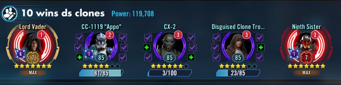 Conquest Feats and Team Building: SM-33