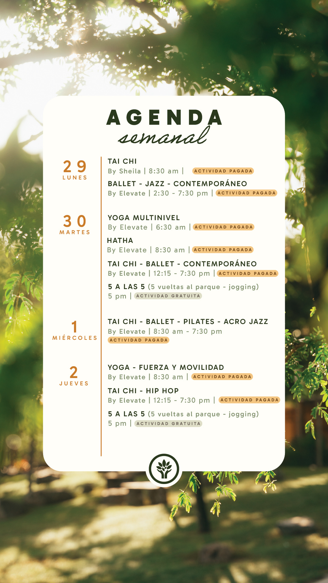 ACTIVIDADES EN PARQUE TEMPISQUE | ACTIVITIES AT PARQUE TEMPISQUE