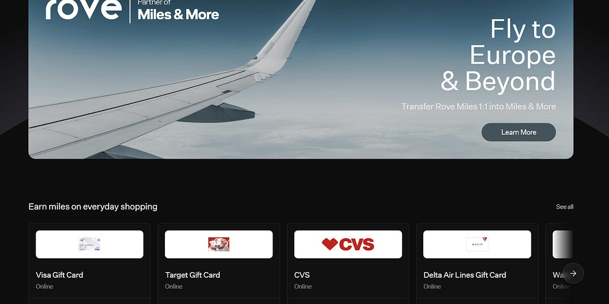 Rove Miles - The New Way to Earn Points for Travel Without Opening a ...