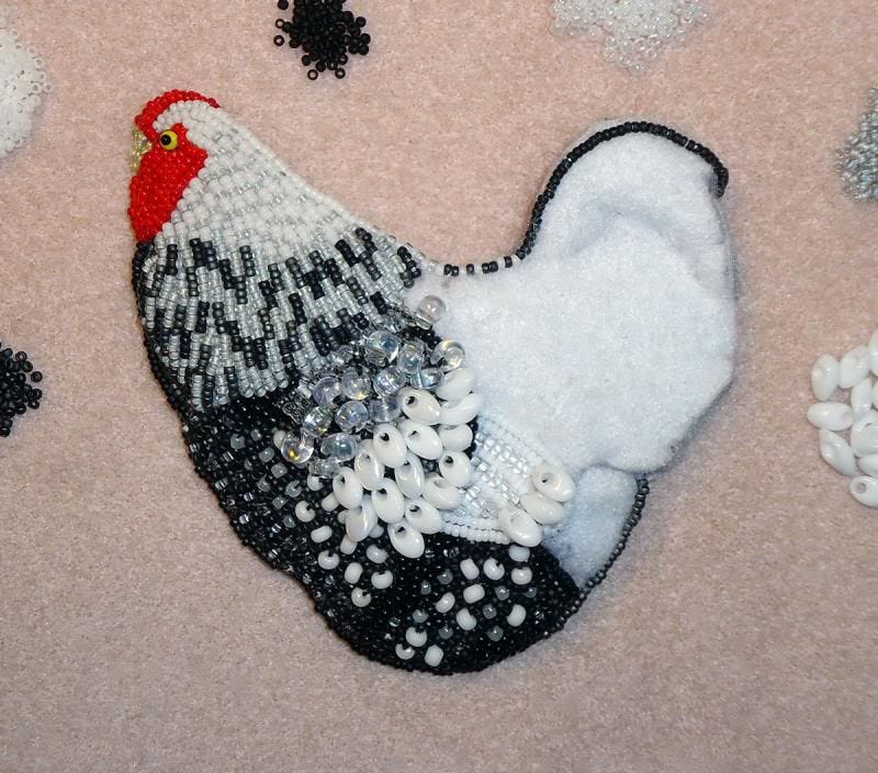 The Making of a Beaded Rooster.. - by The Lone Beader®