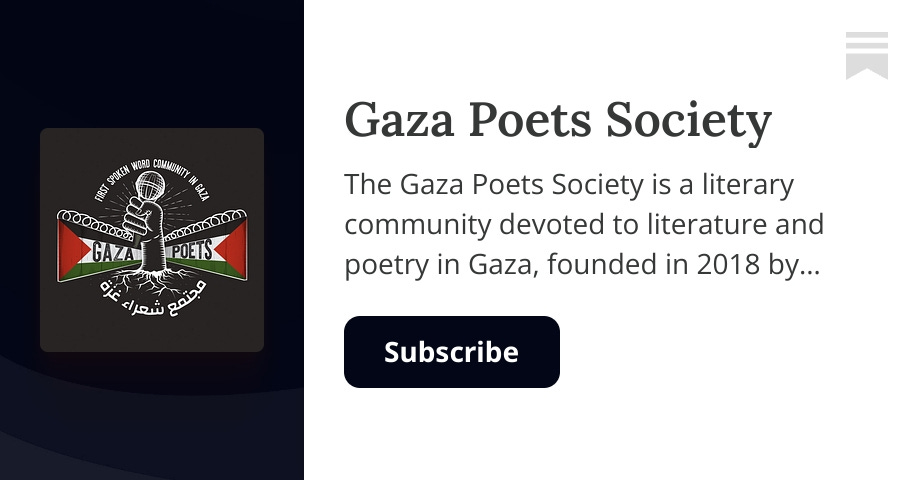 Gaza Poets Society | Substack