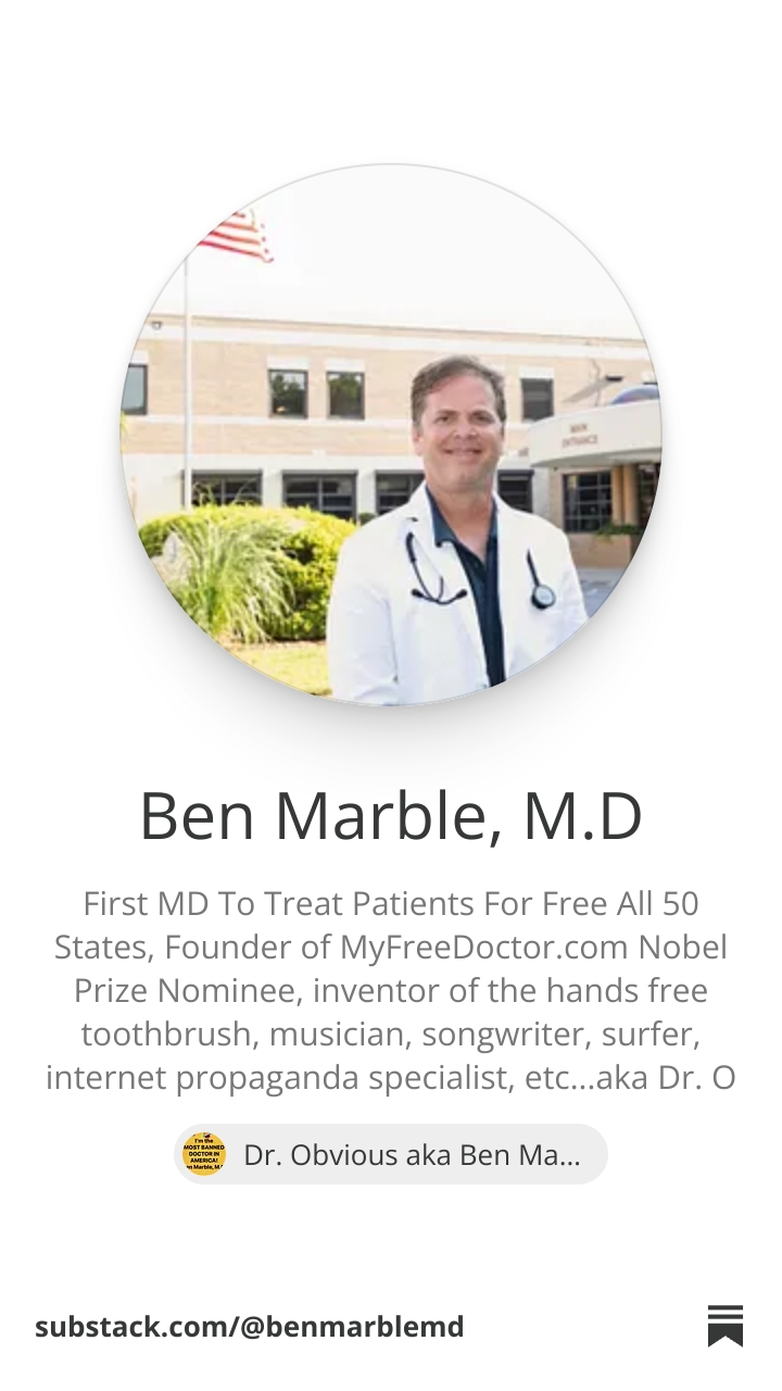 Ben Marble, M.D | Substack
