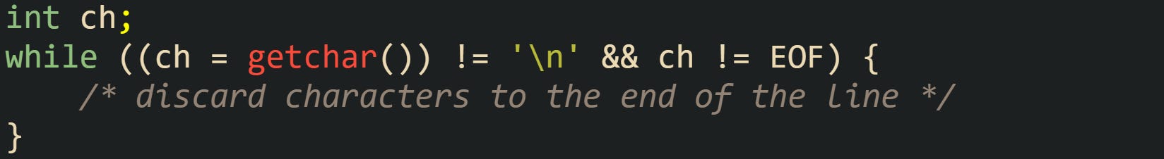 Input Handling With scanf and fgets in C
