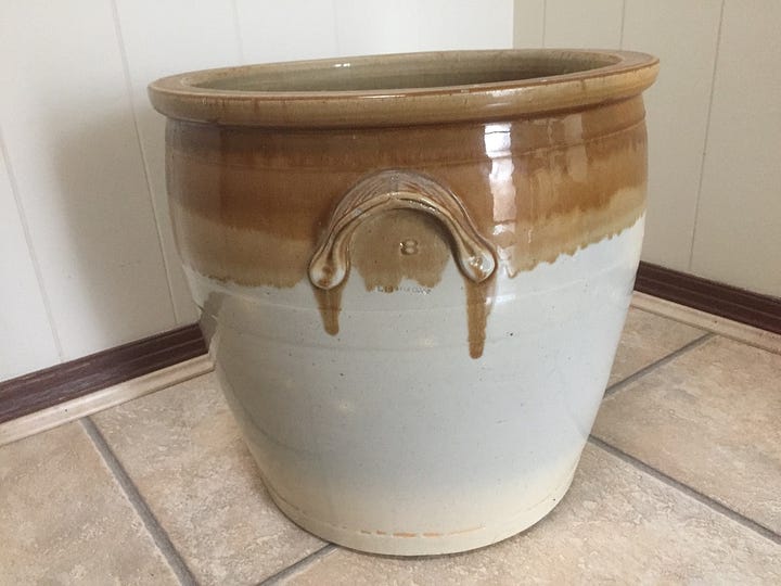 ceramic bread crocks