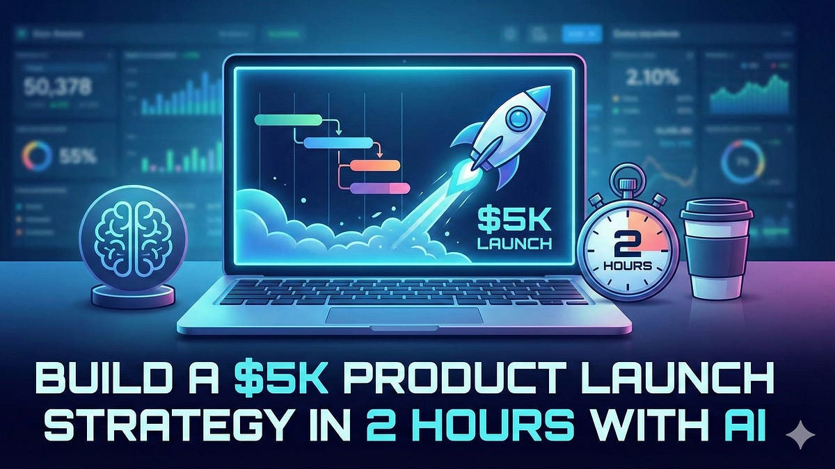 ☕🤖Tutorial: Build a $5K Product Launch Strategy in 2 Hours With AI