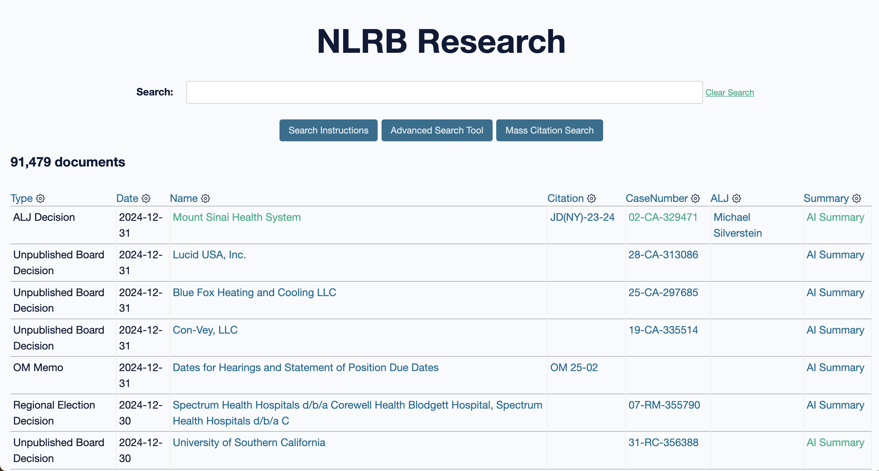 The NLRB Research Database Is Now Available to the Public