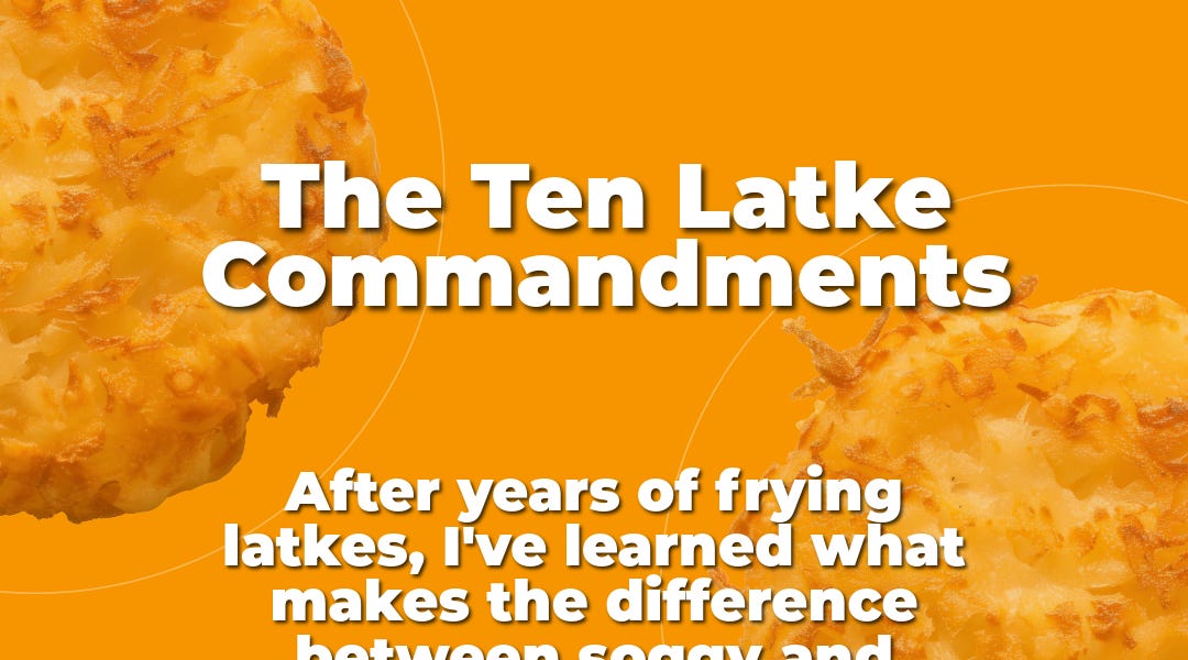 Comments - Hanukkah 2025: Crowdsourced latke wisdom + one urban legend ...