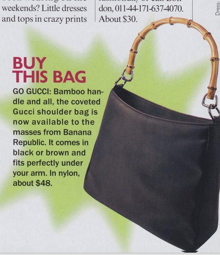 The Joy of a Simple Nylon Gucci Bag - by Liana Satenstein