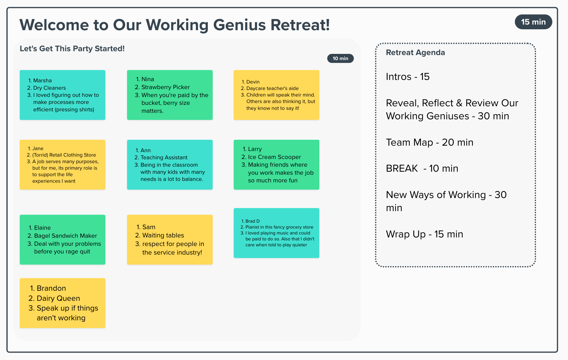 Six Types of Working Genius - Part 2: The Most Genius 2-Hour Team Retreat!