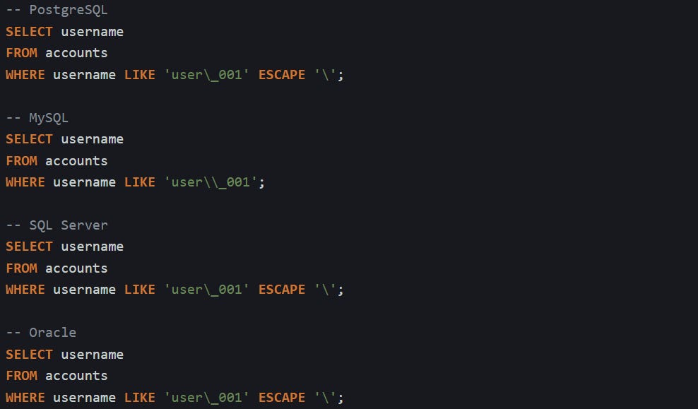 Build a Search Feature with SQL LIKE and Wildcards