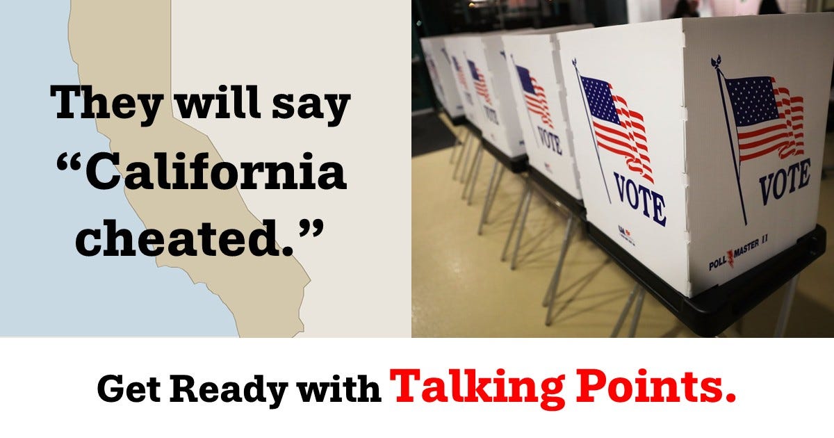 Talking Points: California’s Elections Are the Fight for Democracy
