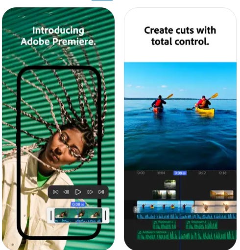 Adobe Premiere (New Mobile Edition) – Free on App Store