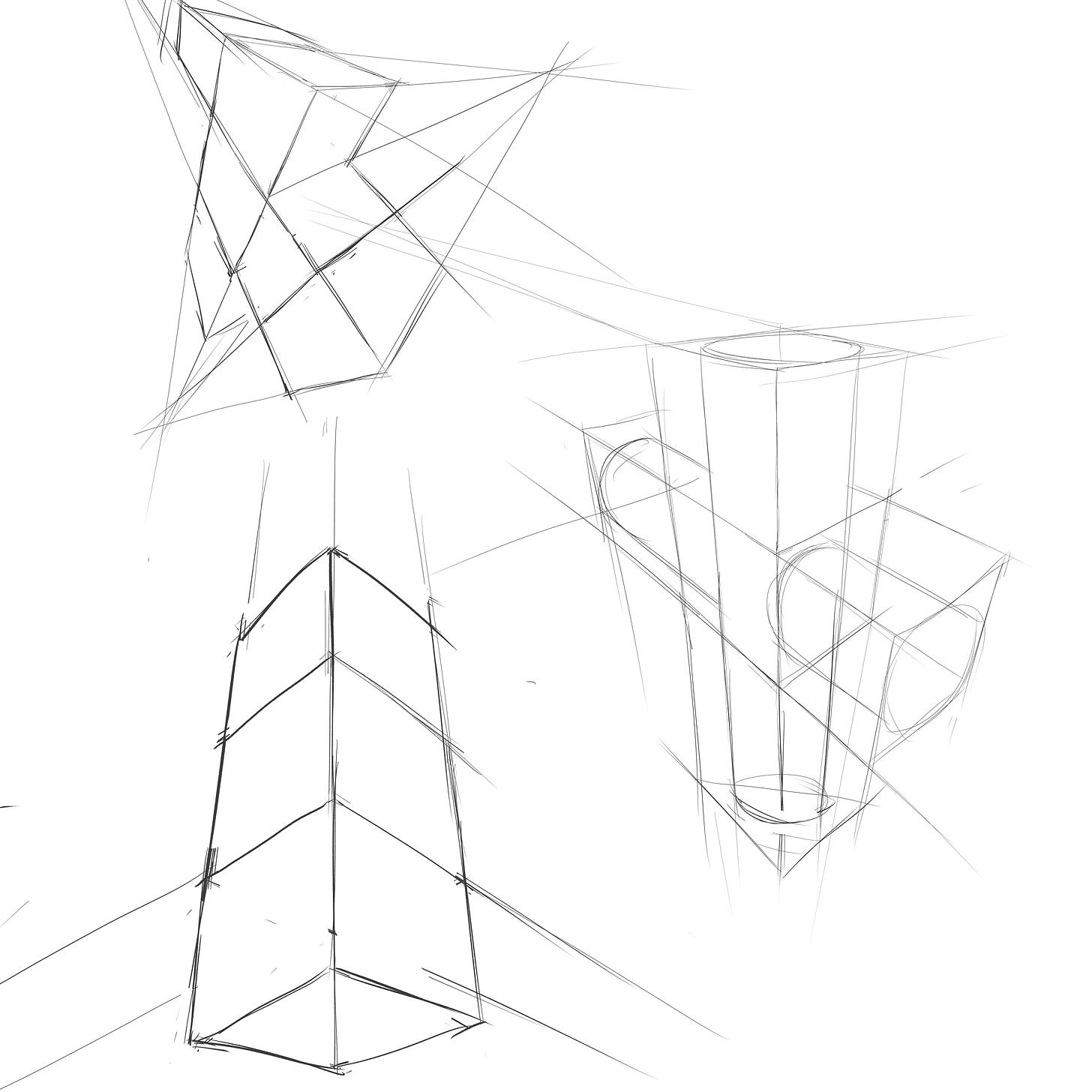 Cubes in Perspective - Alex Mino