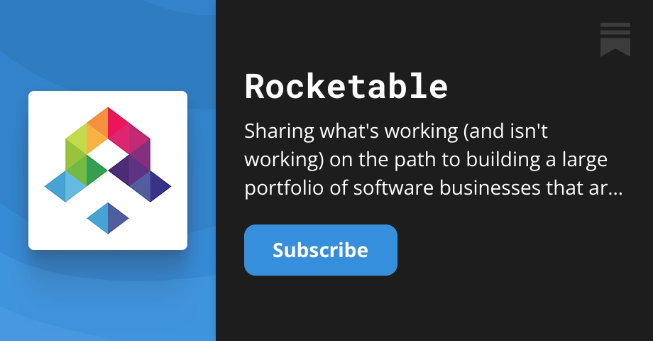 Rocketable | Alan Wells | Substack
