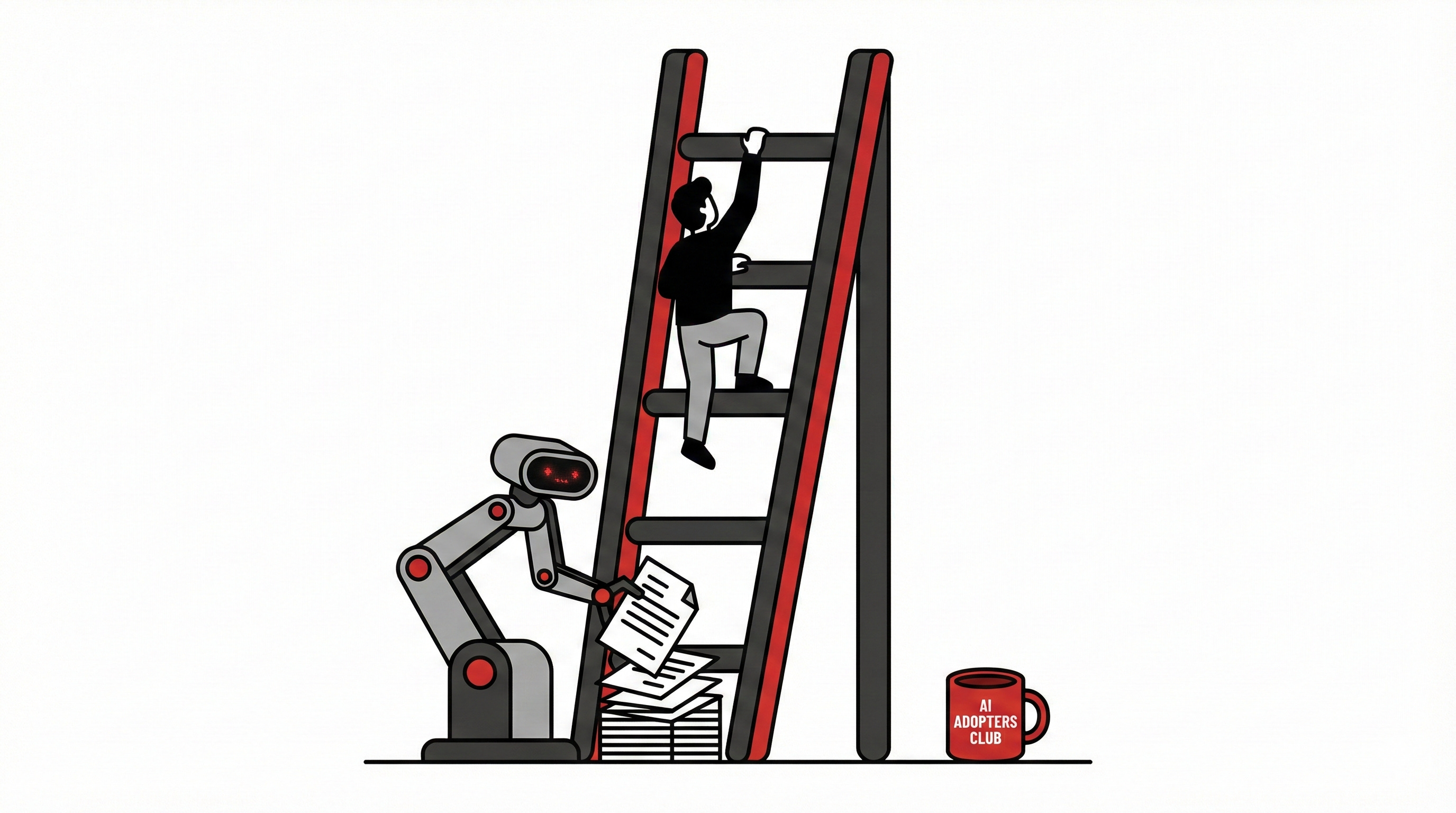 The AI Leverage Ladder: Four Rungs That Decide Your next Career Move