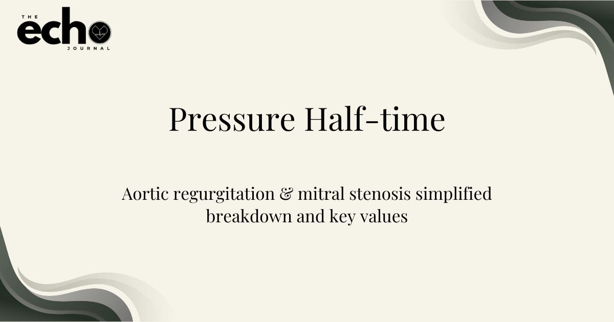 Aortic Regurgitation & Pressure Half-Time: The Tool You Should Know About