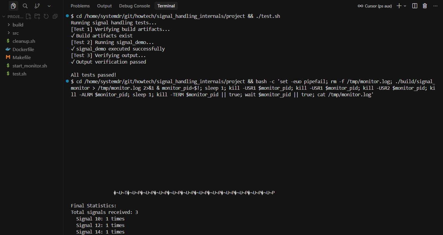 Signal Handling Internals: The Kernel Stack and Context Switching