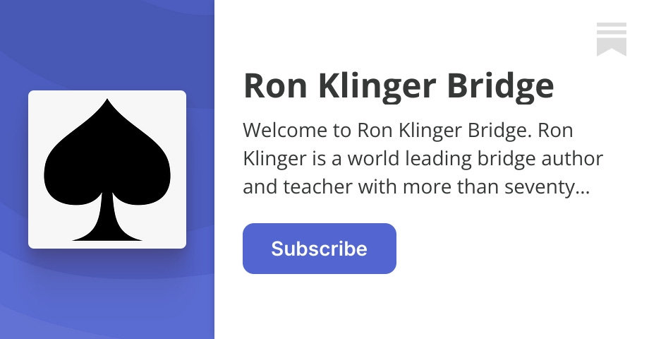 Ron Klinger Bridge | Substack