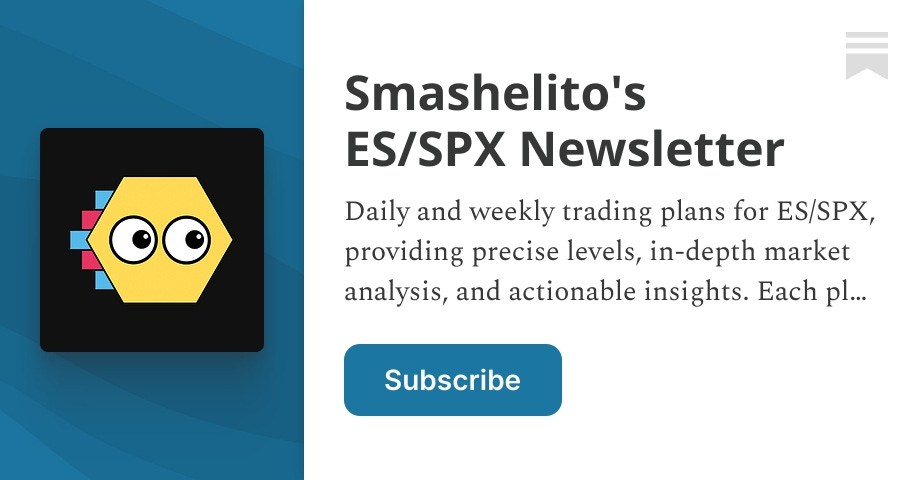 Smashelito's ES/SPX Newsletter | Substack