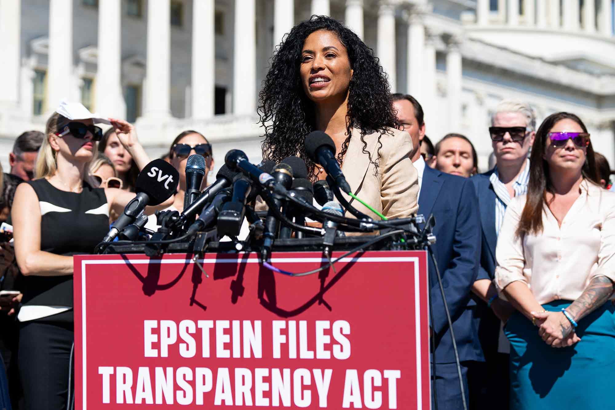 Epstein Survivors Speak Out, But Trump, the Elephant, Is on the Capitol ...