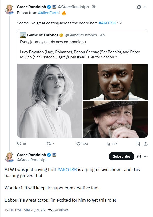 Pop Culture Pundit Grace Randolph Praises 'A Knight Of The Seven ...