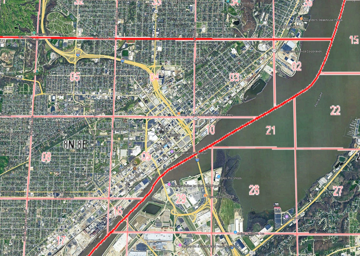 Mapping the Public Land Survey System in Google Earth