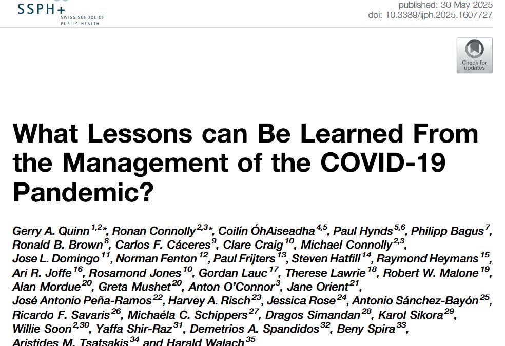 Responses to "Lessons to Be Learned From the COVID-19 Pandemic"