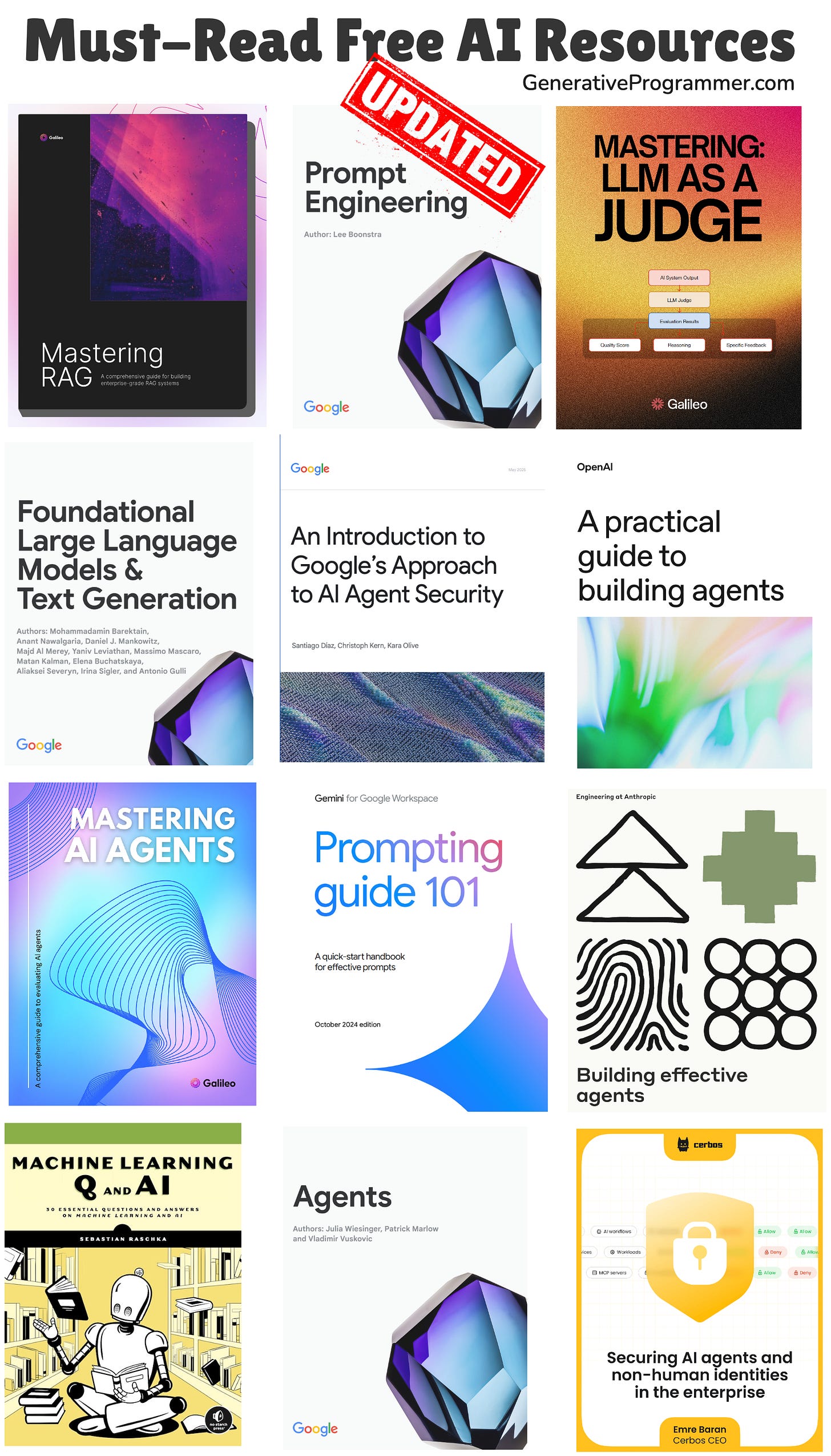 Must-Read Free AI Resources - by Bilgin Ibryam