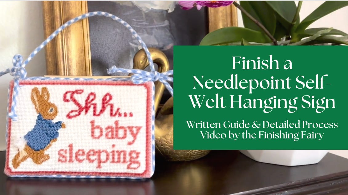 Finishing Technique: Self-Welt Hanging Sign
