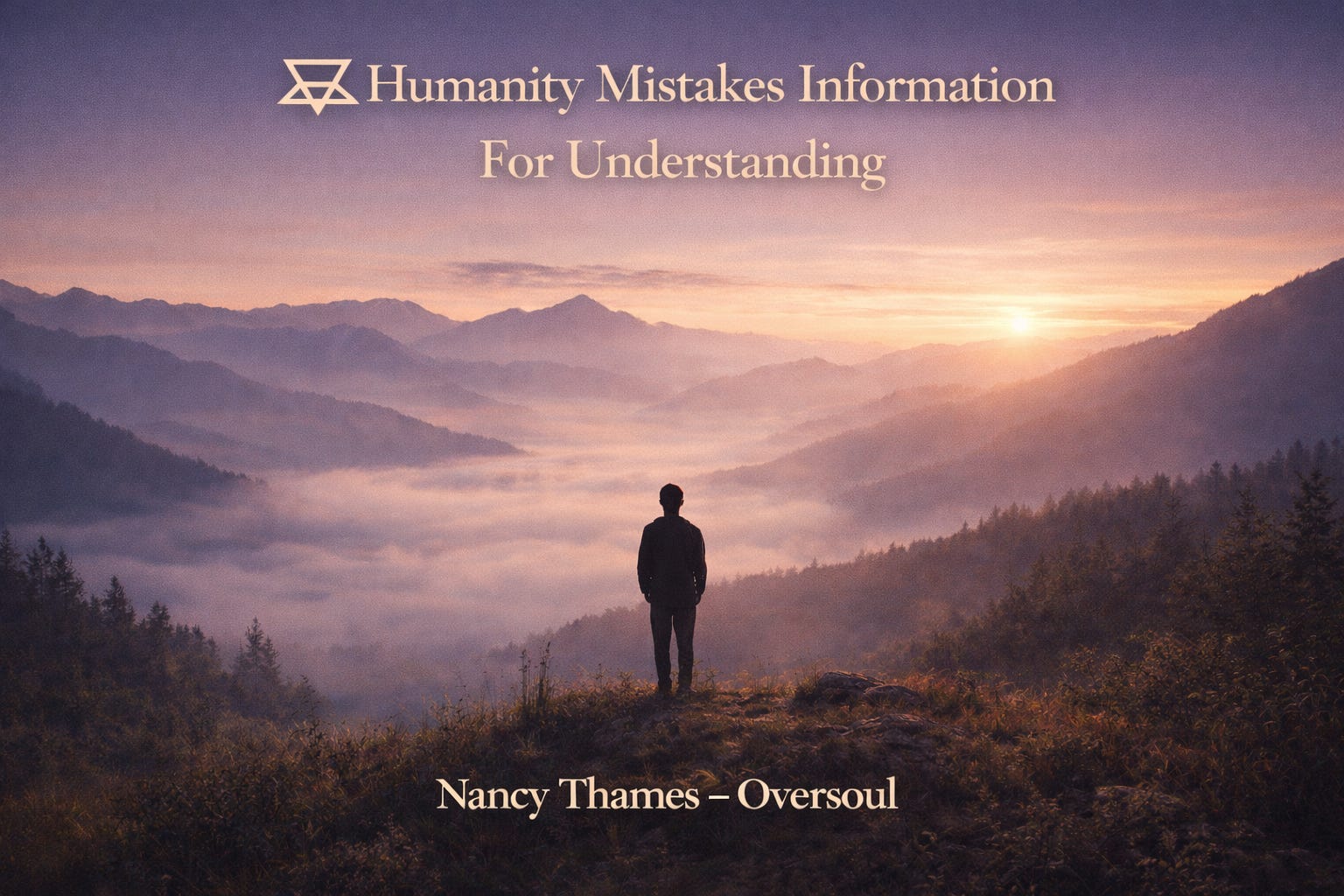 Humanity Mistakes Information For Understanding