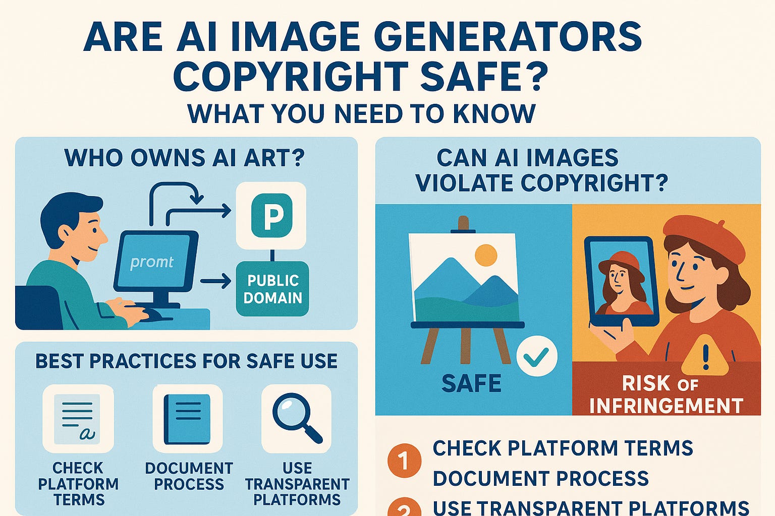 Are AI Image Generators Copyright Safe? What You Need to Know