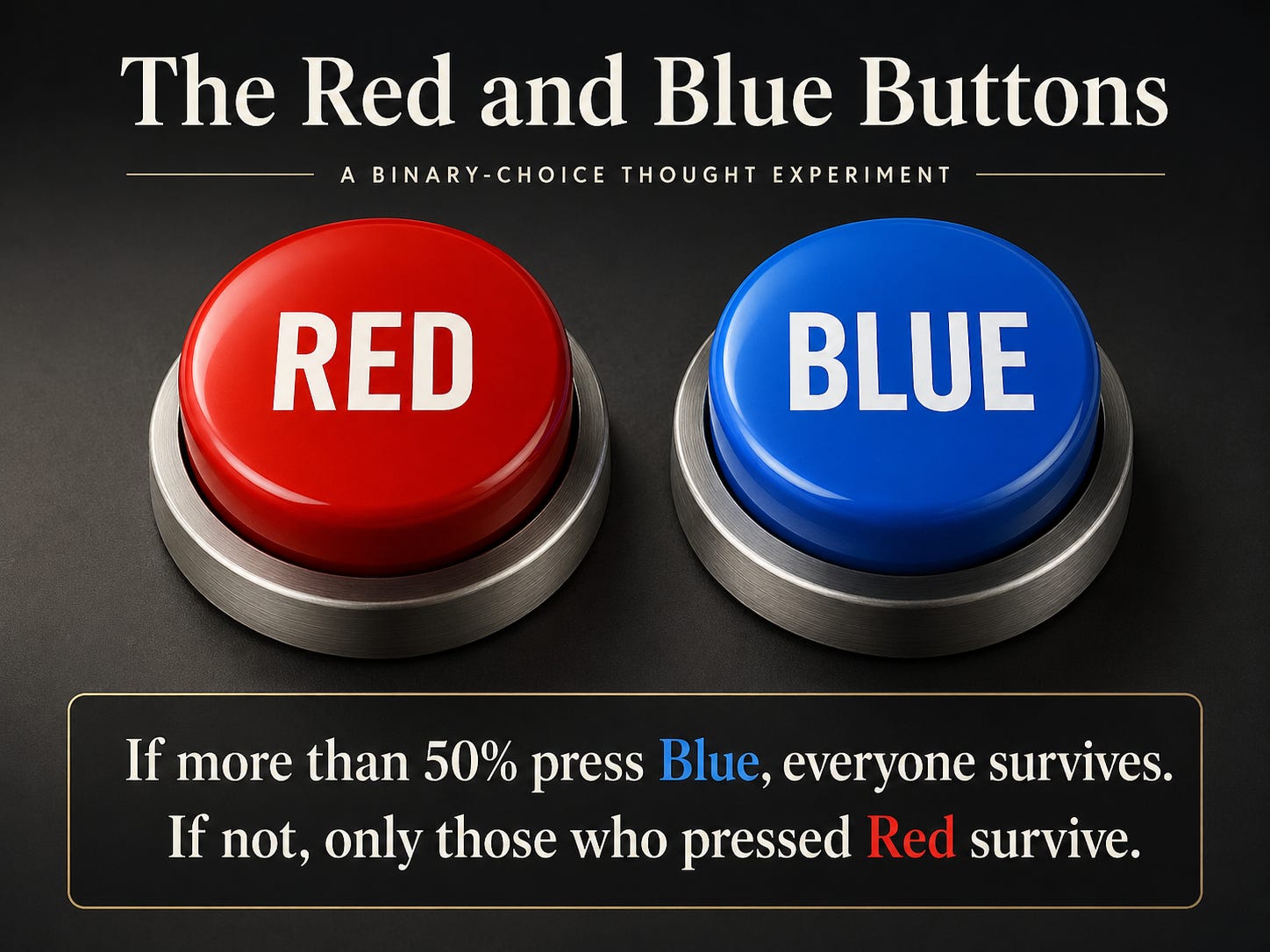 The Red and Blue Buttons: Parables of Humanity’s Enduring Sickness and ...