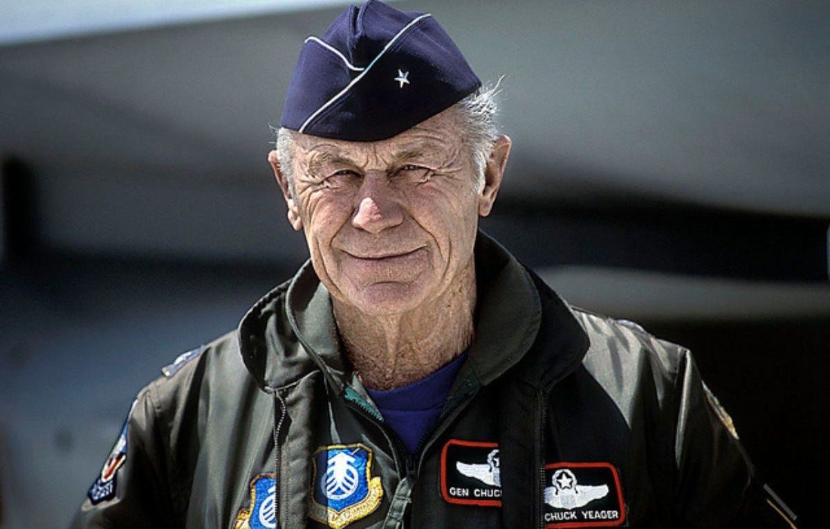 Chuck Yeager, West Virginia - by Elizabeth Turner