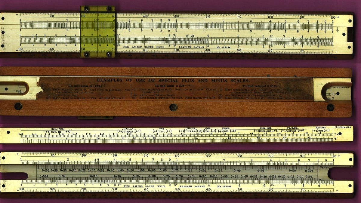 Do You Need an Anido? ( Slide rule, that is)