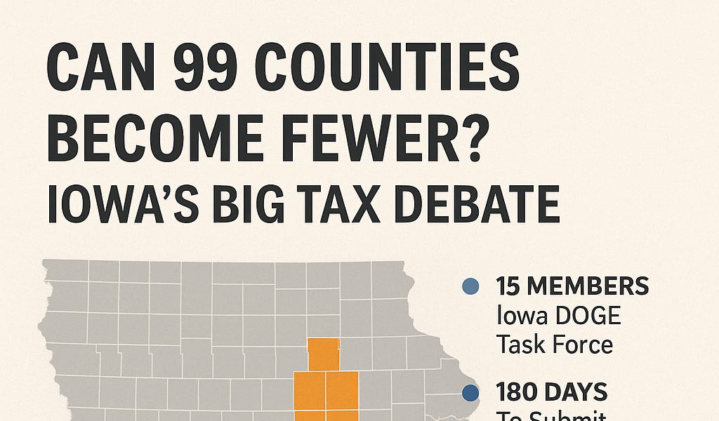 Could Your County Disappear? Iowa Task Force Says It’s on the Table