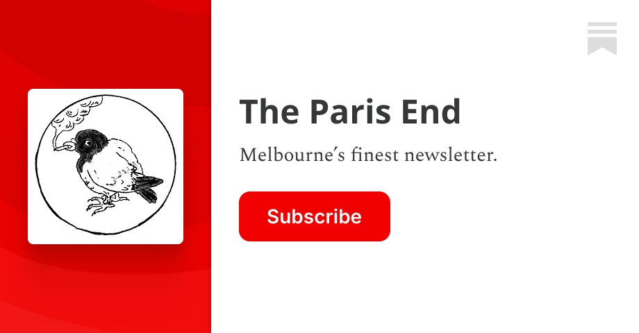 The Paris End | The Editors | Substack