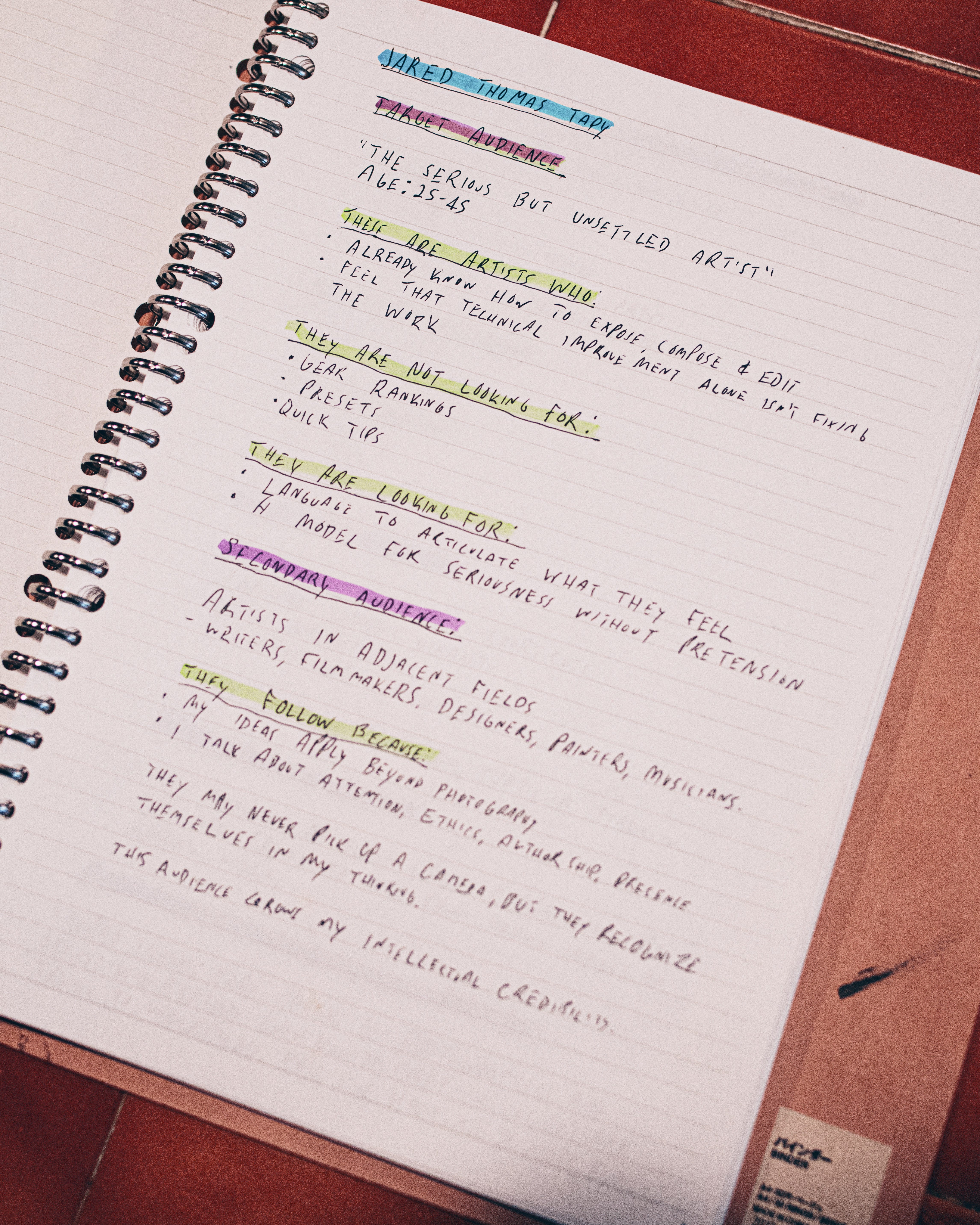 How I Built a Visual Guidebook for My Entire Creative Life