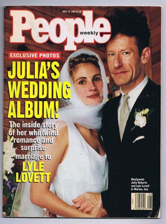 Julia roberts lyle lovett wedding 60 photos - Vianawedding.com