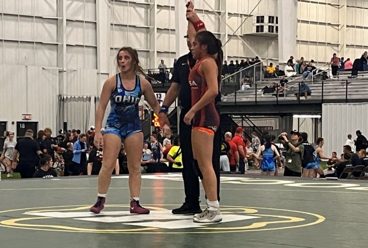 Credentials for Opponents of the Girls Junior team at National Duals