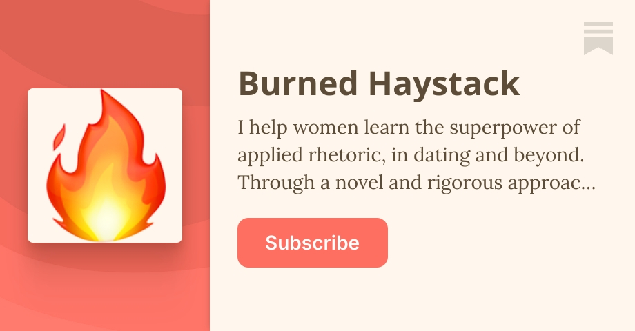 Burned Haystack Dating Method | Jennie Young | Substack