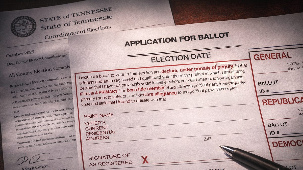 Tennessee Primary Voting Rules Explained: Party Registration, Mark ...