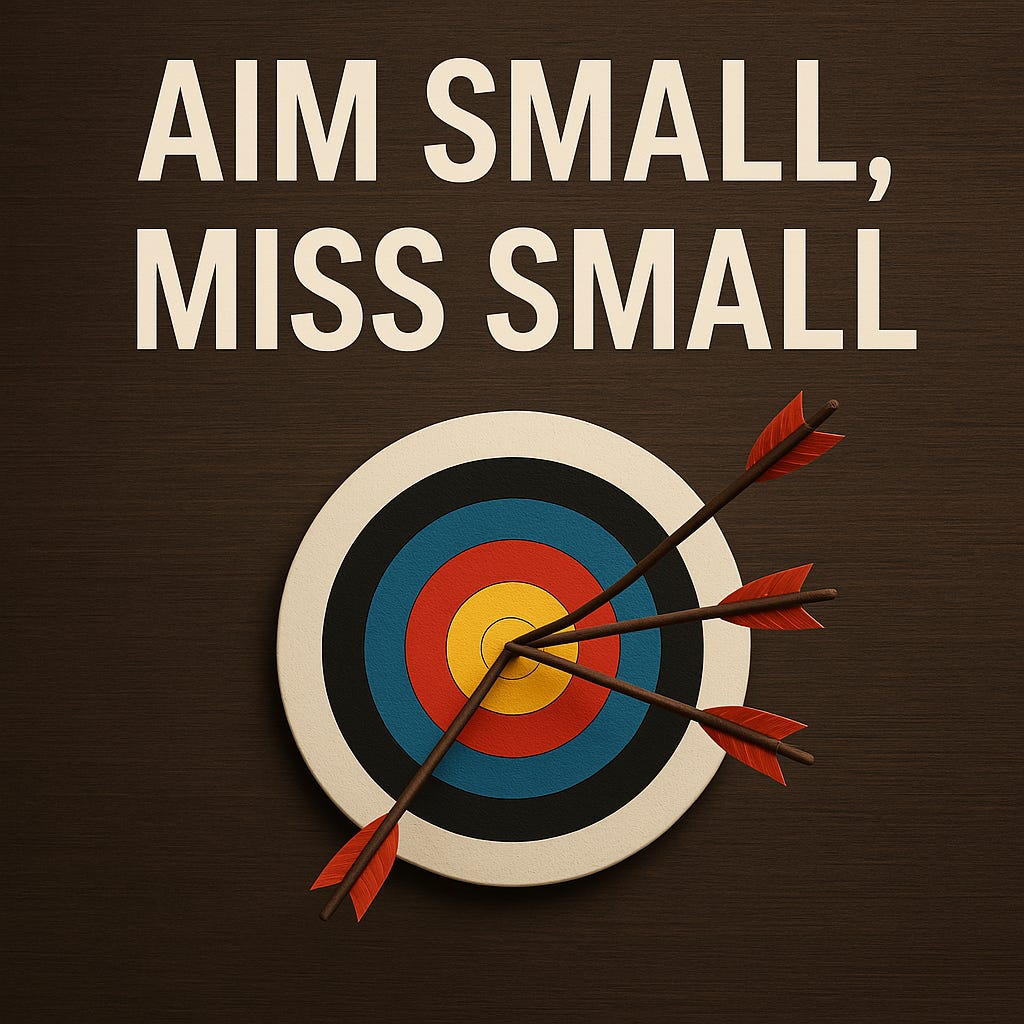 Aim Small, Miss Small - by Mike Fisher
